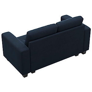 Belffin Velvet Modular Loveseat Sofa Couch 2 Seater Sofa Love Seats for Small Space Blue