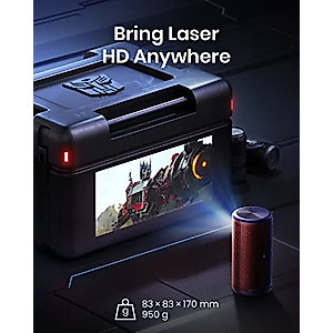 NEBULA Anker Capsule 3 Laser Transformers SE 1080p, Smart, Wi-Fi, Mini Projector, Portable Projector, Dolby Digital, Laser Projector, Autofocus, 120-Inch Picture, Built-in Battery, 2.5 Hrs of Playtime