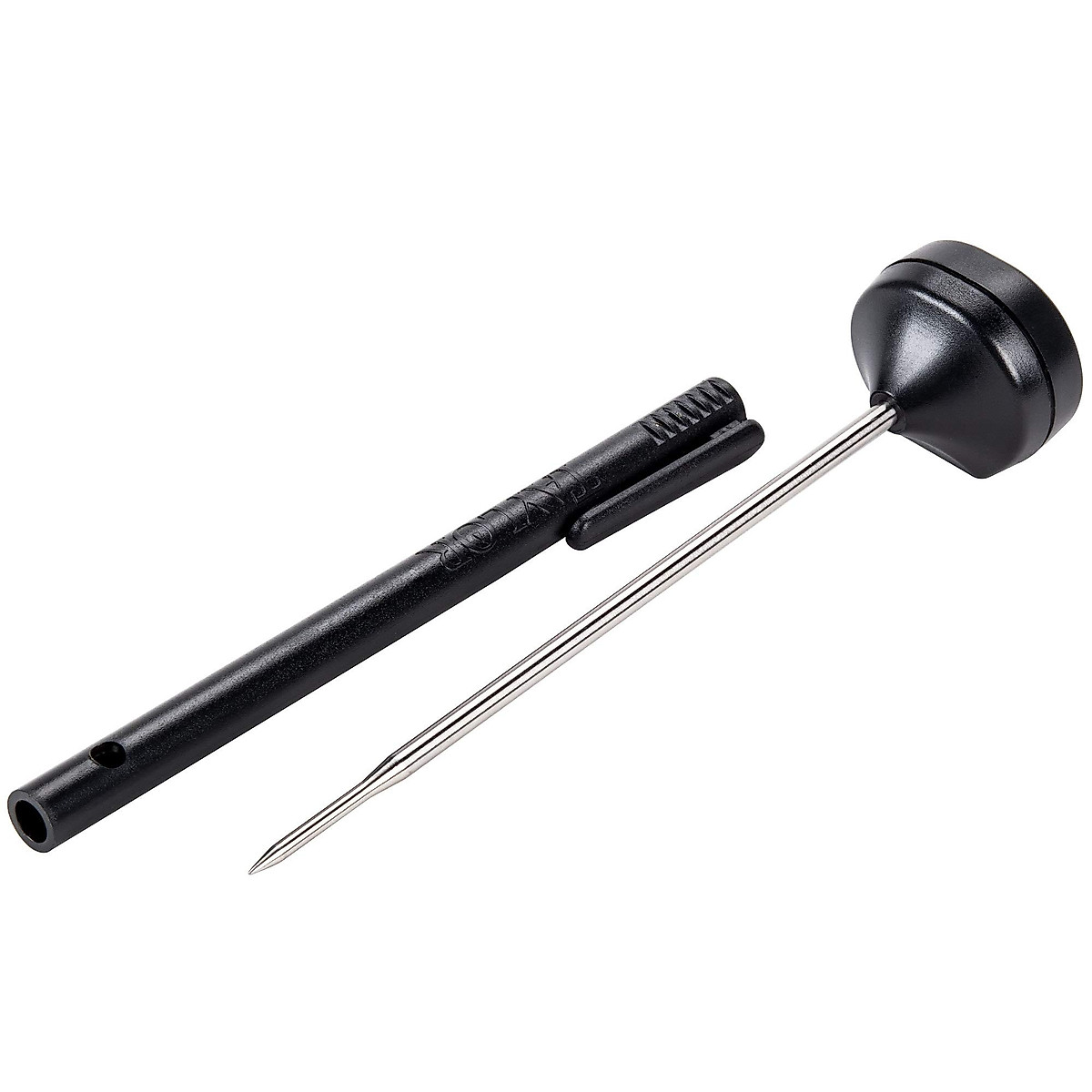 Taylor Precision 9840RB Instant Read Pocket Thermometer, Digital, -40° to 302°F (-40° to 150°C) Temperature Range, 1°F Accuracy, 0.3" LCD readout, Step Down Probe, Protective Rubber Boot