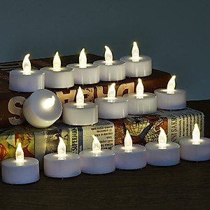 Candlium Tea Lights Battery Operated Candles,Set of 100 LED Tea Lights Flameless Candles Flickering Fake Tealights for Sweetest Day Wedding Decorations Party Home Celebration(100 pack Warm White)