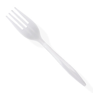 Pantry Value [1000 Count] Lightweight White Plastic Forks - Disposable Cutlery for Parties, Events, and Dinner (Formerly Comfy Package)