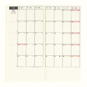 Hobonichi Techo Weeks [Japanese/Wallet-Size/April 2022 Start] Colors: Peach