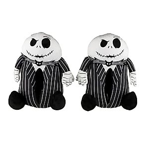 Bioworld Nightmare Before Christmas Jack Skellington Adult Plush Slippers-L