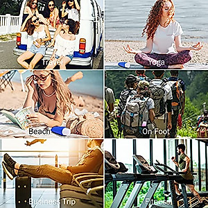 Valourgo 10 Pack Travel Bottles Set for Toiletries, 3 Ounce Portable Travel Size Containers Leak Proof Spray Bottles Tubes Shampoo Conditioner Accessories with Label