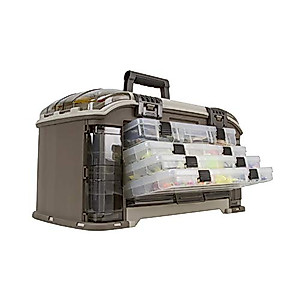 Plano Angled 787 Guide Series Stowaway Tackle System- Includes 7 Stowaways, Fishing Tackle Storage, Premium Tackle Storage, One Size, Model Number: 787010