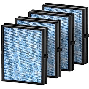 MK04 MG04JH Replacement Filters Compatible with AROEVE MK04 MG04JH Air Purifier H13 True HEPA Filter, Part No. MK04LX, 4 Pack