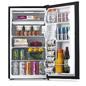 NewAir 3.3 Cu. Ft. Compact Mini Refrigerator with Freezer in Gray, Can Dispenser and Energy Star, Perfect for Dorm Rooms, Bedrooms, Home Offices, and RV Vans