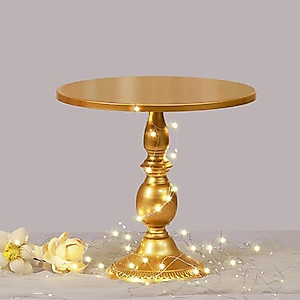 Hotity 12 Inch Cake Stand Round Cupcake Stands Metal Dessert Display Cake Stands, Gold