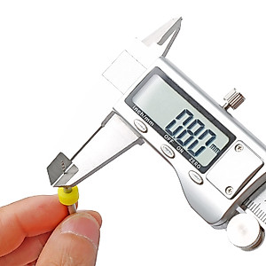 Luomorgo 10 Pcs 1/8" Shank PCB Drill Bits Carbide Tungsten Steel, 0.8mm PCB Print Circuit Board Mini Drill Bit Set for PCB Jewelry CNC Engraving, Yellow