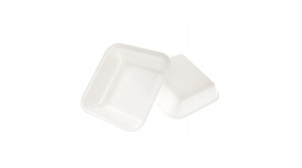 CKF 1W1000 White Foam Meat Trays - 1000 Count