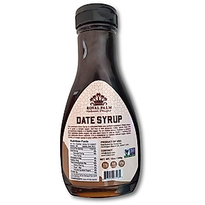 Date Syrup | Royal Palm | 12oz | 100% Natural | NO Added Sugar | Non GMO | Kosher