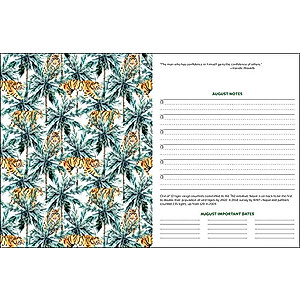 WWF Giraffes Monthly Planner 2021, 7.5" x 9.75" Spiral Bound