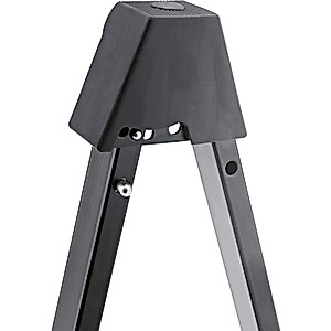 K&M Konig & Meyer 17541.013.55 Guitar Stand | Sturdy Heavy Duty Protective Rubber Covered Adjustable Frame | Folds Flat Portable | Fits Acoustic Guitars | For Adult and Youth Musicians | Black