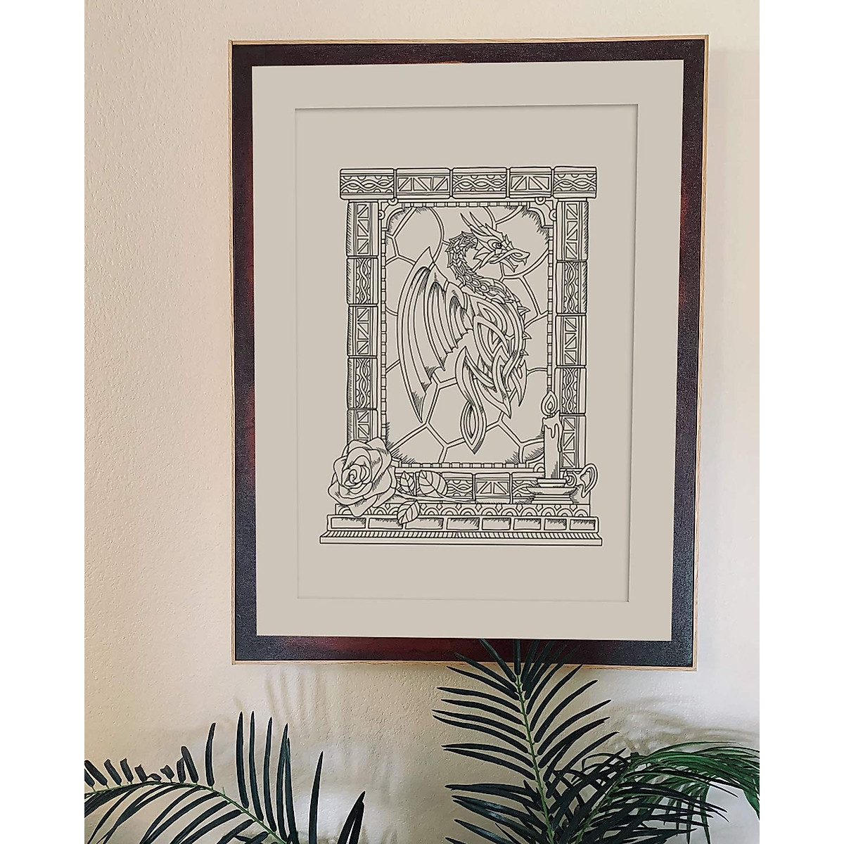 ColorIt Colorful Dragons Adult Coloring Book - 50 Single-Sided Designs, Thick Smooth Paper, Lay Flat Hardback Covers, Spiral Bound, USA Printed, Dragon Pages to Color (Volume I)