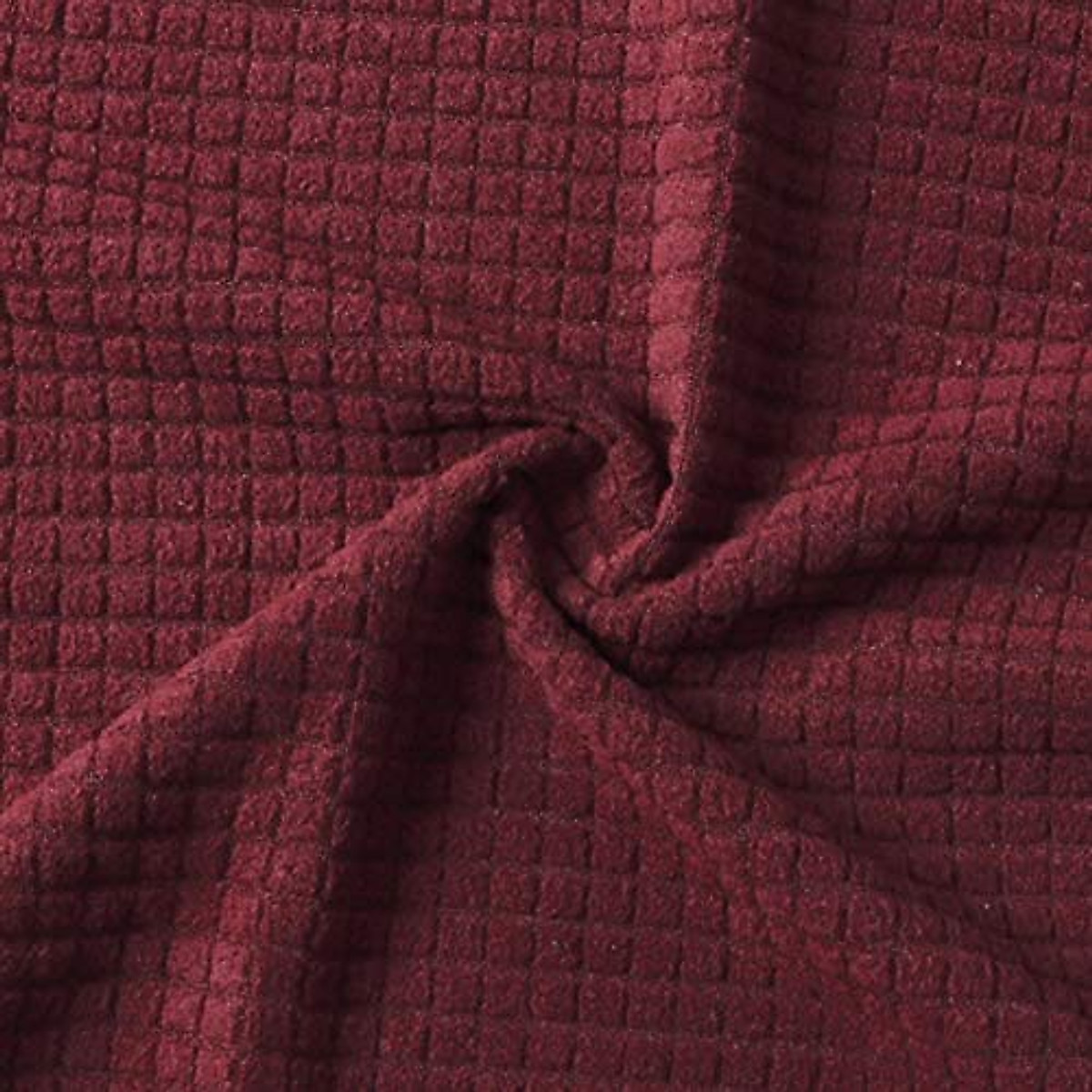 SEWACC Chair Arm Protectors Universal Sofa Armrest Cover Stretch Armchair Slipcover Protector Elastic Recliner Couch Loveseat Cloth 2pcs for Home Office (Claret)