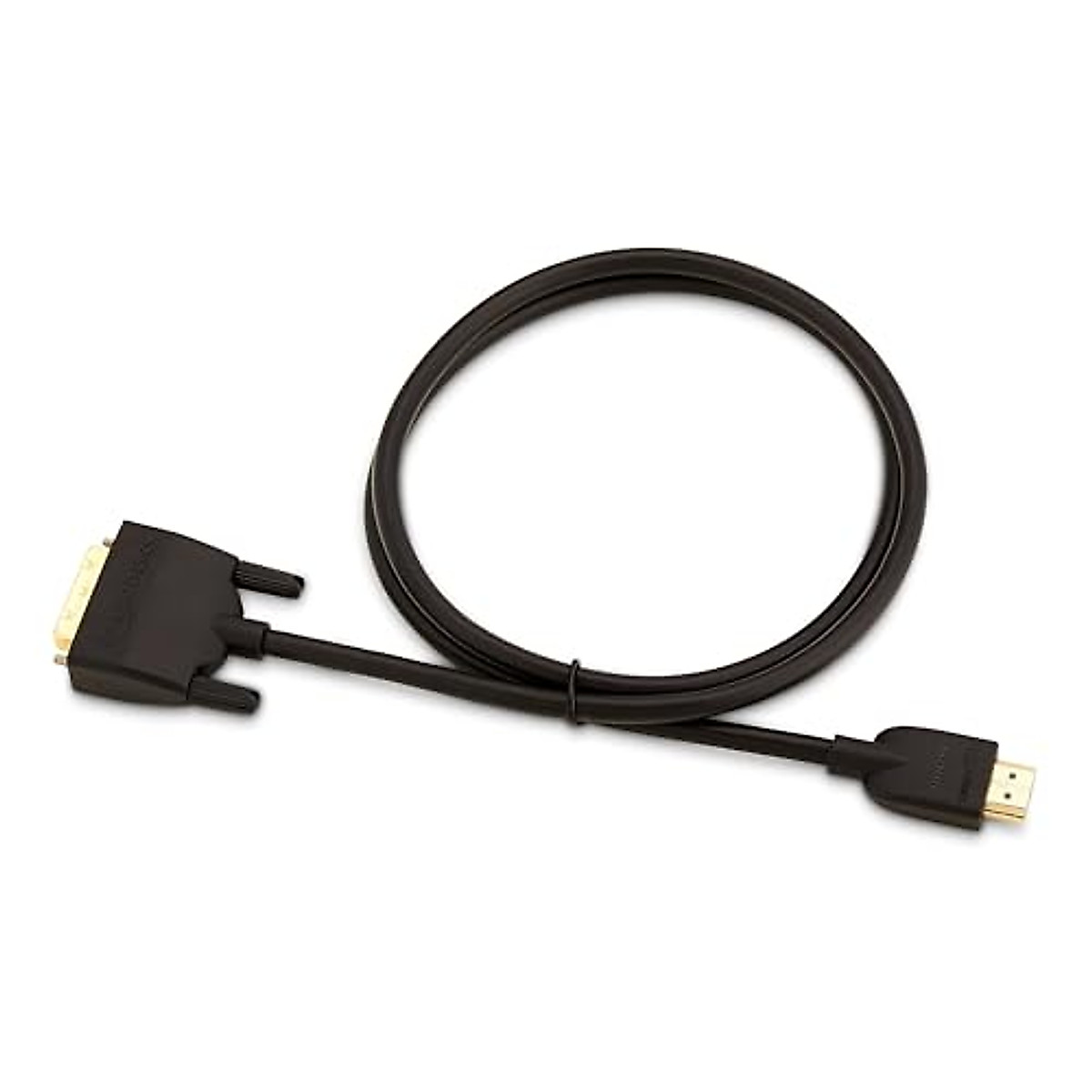 Amazon Basics HDMI-A to DVI (Male) Adapter Cable, Bi-Directional 1080P, Gold-Plated, 3 ft/0.9 m, Pack of 10, Black