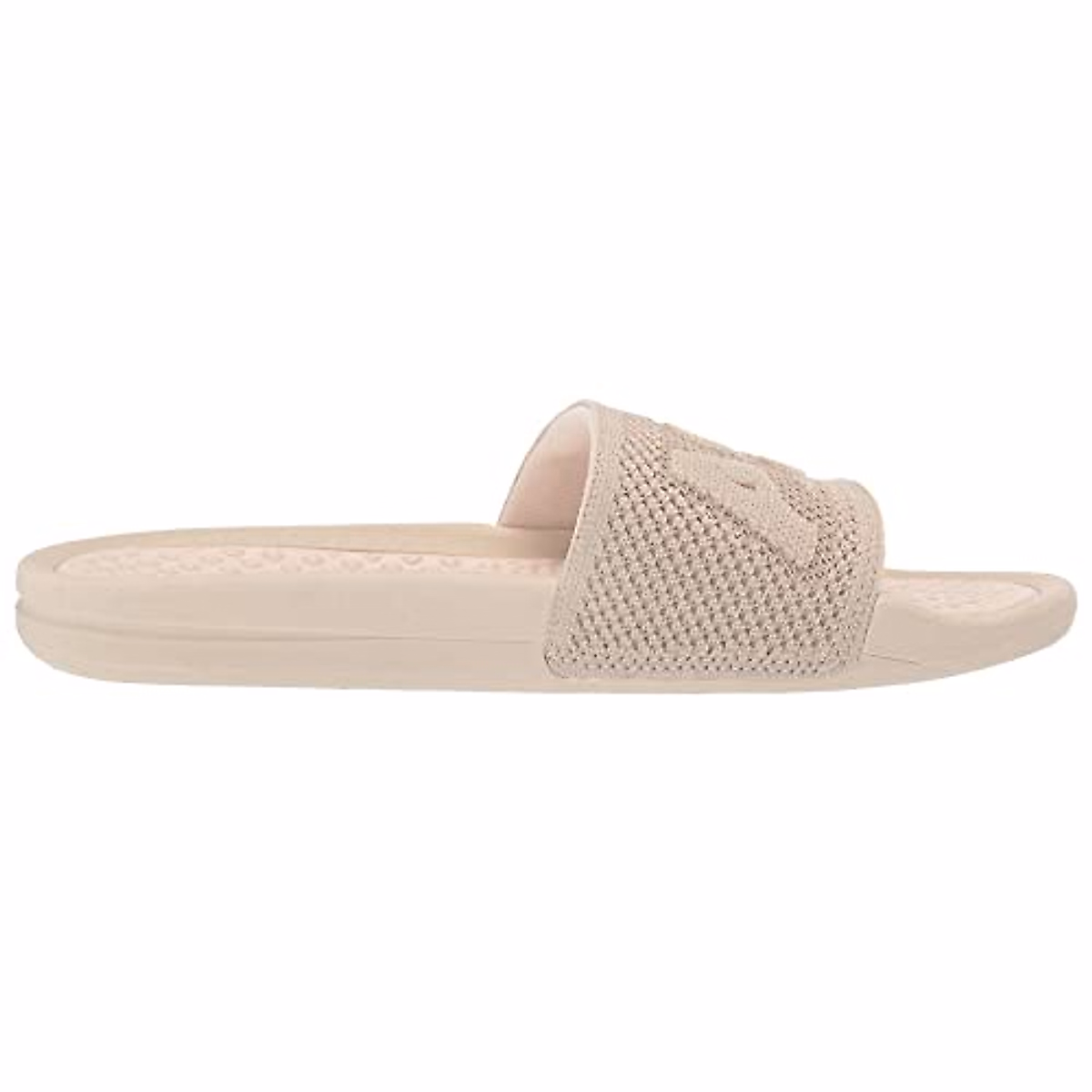Athletic Propulsion Labs (APL) Women's Big Logo Techloom Slide Slipper, Parchment, 5