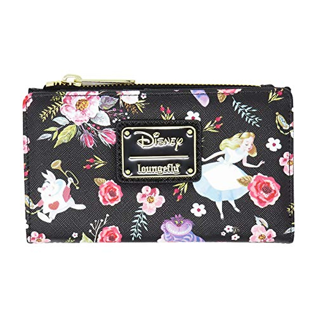Loungefly X Disney Alice In Wonderland Floral Print Faux Leather, Wallet