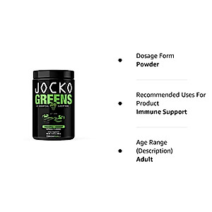 Origin Jocko Greens Powder - Greens & Superfood Powder for Healthy Green Juice - Keto Friendly with Spirulina, Chlorella, Digestive Enzymes, & Probiotics - 30 Servings (Pineapple/Coconut Flavor)