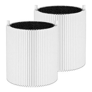 ROMON 2 Pack Blue Pure 511 Filter Replacement for Blueair Blue Pure 511 Air Purifier, 2-in-1 True HEPA and High-Efficiency Activated Carbon Filter, White