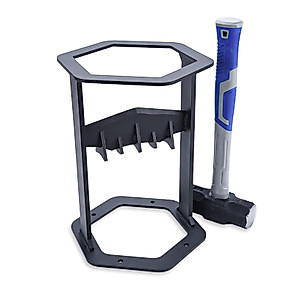 GasSaf Firewood Splitter, Kindling Splitter, Manual Log Splitter with 4LBS Upgraded Solid Hammer, Hardened Sharp Blade, Wood Splitting Wedge Splitter Wood