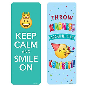 Creative Teaching Press Emoji Fun Motivational Quotes Bookmarks, Pack of 30