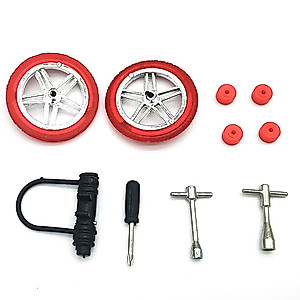 MIKEMENG Tech Deck Scooter Mini Finger Toys Set with Shoes Finger Skateboards Mini Bikes Tiny Swing Board Fingertip Movement Party Favors Replacement Wheels and Tools