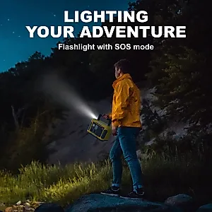 TogoPower Portable Power Station 300W, Outdoor Solar Generator (Solar Panel Not Included) 231Wh Backup Lithium Battery, 120V Pure Sine Wave AC Outlet for Camping Travel Hunting Blackout Home Emergency