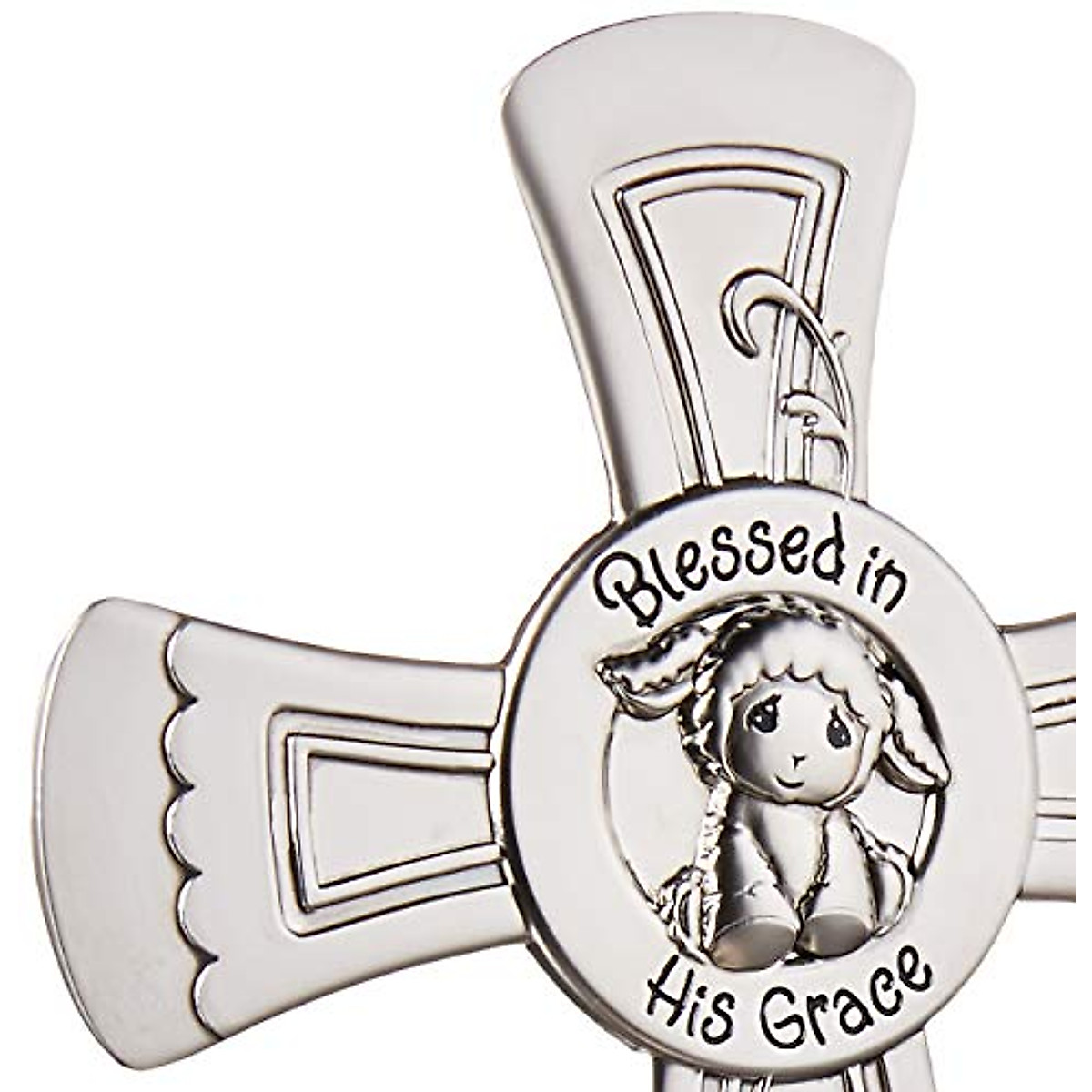 Precious Moments Baptism Cross, Cream/White
