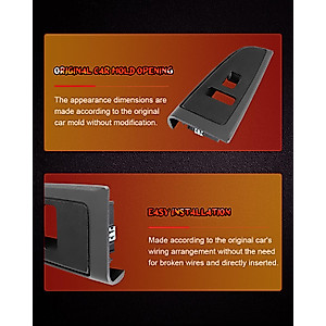 Window Switch Bezel Front Right fits for 2004-2006 Cadillac Escalade 2004-2006 Chevy Avalanche 1500 2500 2004-2006 Chevy Silverado 2500 2004-2006 GMC Sierra 2500 2004-2006 GMC Yukon Replace 89045120