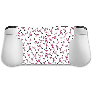 MightySkins Carbon Fiber Skin Compatible with Logitech G Cloud Gaming Handheld - Cool Flamingo | Protective, Durable Textured Carbon Fiber Finish | Easy to Apply | Made in The USA
