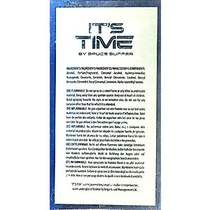 IT'S TIME By Bruce Buffer Eau de Parfum For Men 3.4 fl. oz
