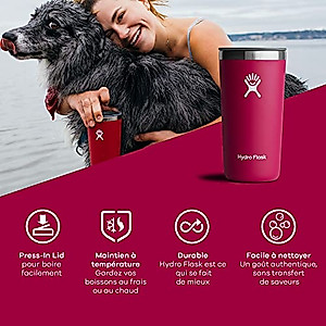 Hydro Flask 32 oz Wide Mouth Straw Lid Snapper & 12 oz All Around Tumbler Snapper