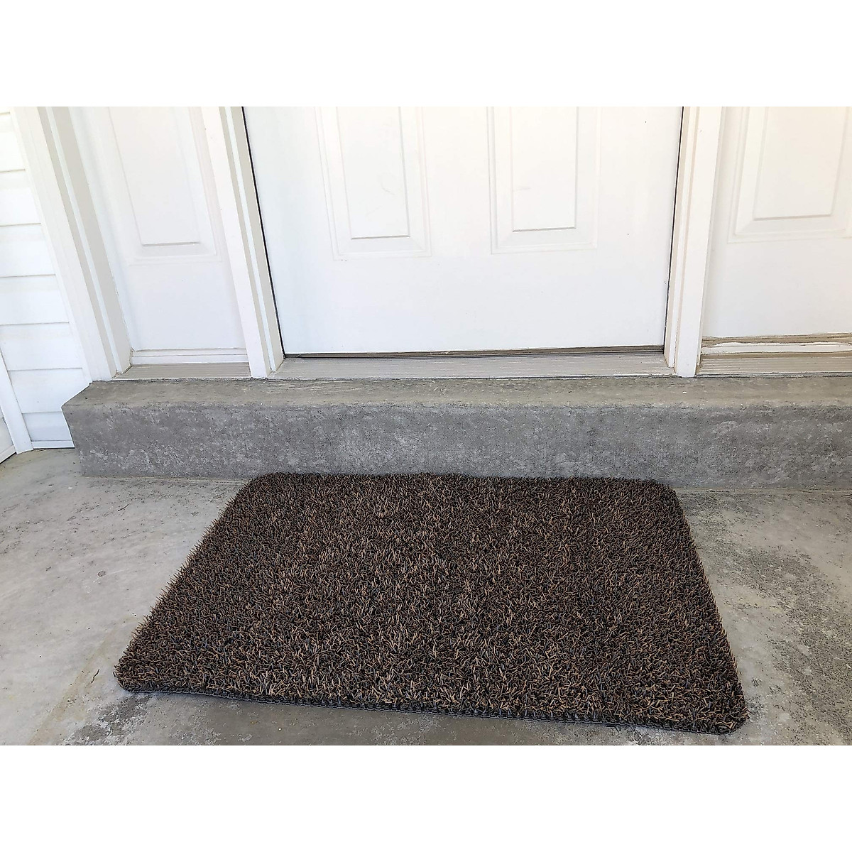 CLEAN MACHINE 10376923 High Traffic Astroturf Dirt Trapper Doormat, 23.5" x 35.5", Sandbar