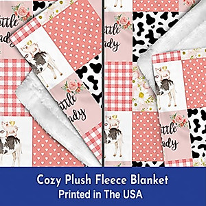 Personalized Cow Baby Blanket,Cow Blankets,Cow Print Fleece Blanket,Cow Blanket Baby,Cow Print Baby Blanket,Cow Baby Security Blanket,Pink Cow Throw Blanket,Baby Blanket Cow,Cow Blanket for Kids