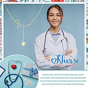 Nurse Necklace for Women Nurses Week Gifts Nursing Graduation Gifts for Her Student Nurse Appreciation Gift School Cool Gifts for Nurses Unique Graduation Gifts for Nurses Female Outfit 2024
