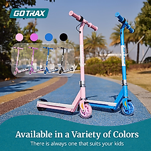 Gotrax SCOUT PRO Kids Electric Scooter, Max 6Mph and 30min Riding Time, Thumb-Throttle Control with PU luminous Front Wheels (5.0''), Ideal Kick Scooter for Kids Ages 4-7, Black