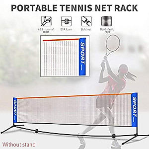 HYONAN Portable Badminton Net Set - Net for Tennis, Soccer Tennis, Pickleball, Kids Volleyball - Easy Setup Nylon Sports Net Without Poles - for Indoor or Outdoor Court, Beach, Driveway