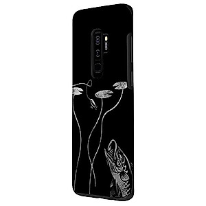 Galaxy S9+ Bass Fishing Bass Rising Lilly Pad Largemouth Bass Case