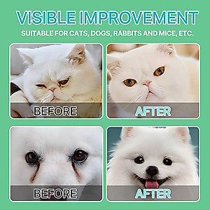 ZIXAOK Dog Ear Cleaner 30g & Eye Wipes 150 Sheets - Ear Odor Removal, Tear Stain Remover, Supports Infection-Prone Ears, Gentle Pet Care Set for Dogs & Cats