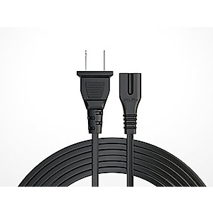 Pwr Extra Long 12Ft 2 Prong Polarized-Power-Cord for Vizio-LED-TV Smart-HDTV D-E-M-Series Others 2 Slot Adapter-AC-Wall-Cable: IEC-60320 IEC320 C7 to NEMA 1-15P