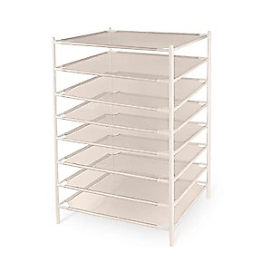 DOBMIT Stackable Laundry Drying Rack, Herb Drying Rack Sweater Drying Rack Mesh Clothes Drying Rack, 8-Layer