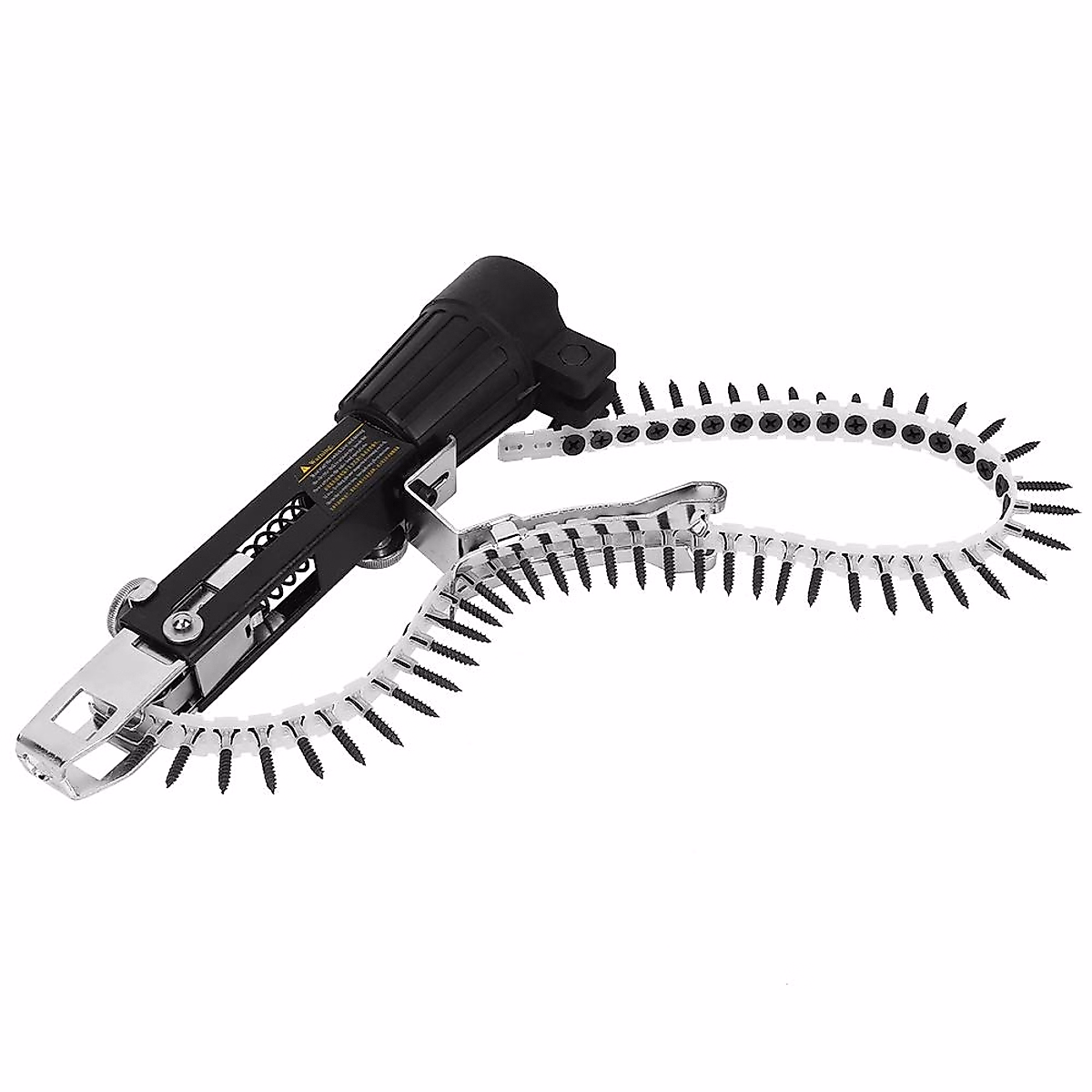 Automatic Drill Nailer, 3Pcs Chain Nail Gun Adapter Woodwork Automatic Nail Adapter Electric Drill Chain Attachment Set for Drywall Wood Board Ceiling, Nail Gun Collating