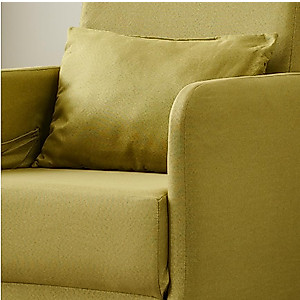 ENGERIO Folding Sofa Bed Floor Mattress 3-in-1 Convertible Sofa to Lounger Convertible Folding Sofa Bed - Sleeper Chair with Pillow for Living Room/Dorm/Guest Use/Home Office/Apartment, Single Size