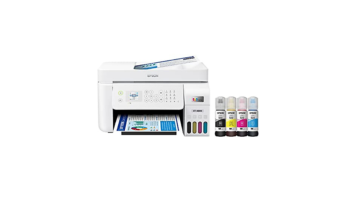 Epson EcoTank ET-4800 Wireless All-in-One Printer - Cartridge-Free