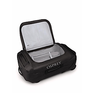 Osprey Transporter 90L Wheeled Travel Duffel Bag, Black, One Size