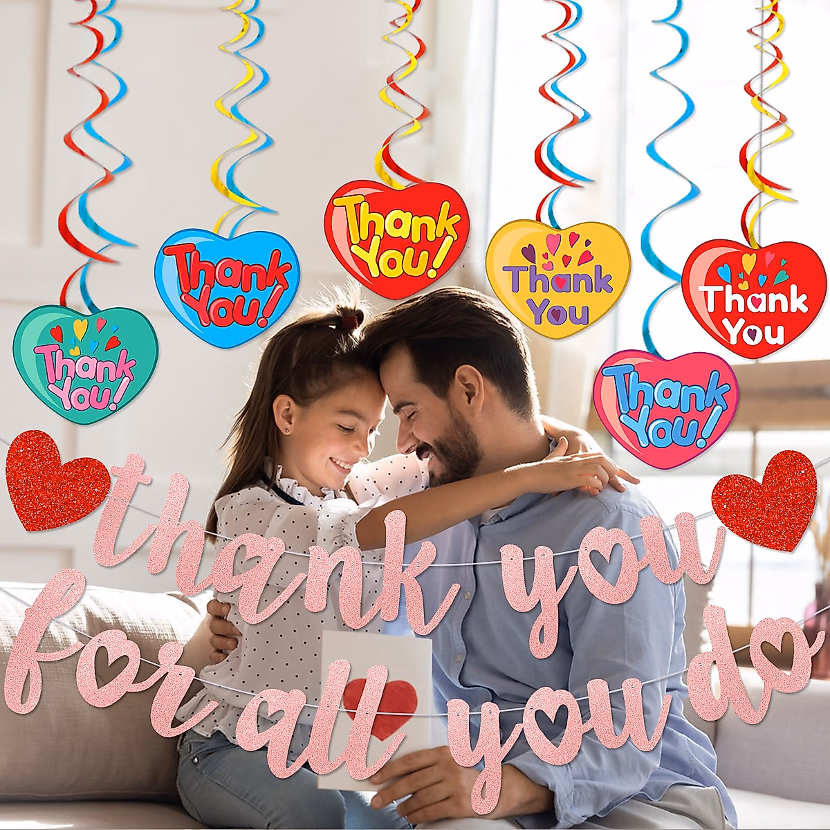 Rose Gold Thank You for All You Do Banner Thank You Teachers Banner Teacher Appreciation Banner Employee Appreciation Banner Teacher/Employee Appreciation Decorations