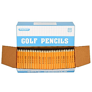 Rarlan Golf Pencils, 2 HB, Pre-Sharpened, 320 Count Bulk Pack