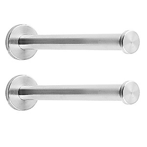 NELXULAS Brushed Stainless Steel Bath Towel Robe Hooks Single Super Heavy Duty Wall Mount Hook, Fit for Bedroom,Living Room, Bathroom and Fitting Room, Office, (8", 2 PCS)