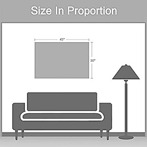 ARTISTIC PATH Window Picture Seascape Wall Art: Sailboat Beach Scene Artwork Painting on Canvas for Office (45" W x 30" H,Multi-Sized)